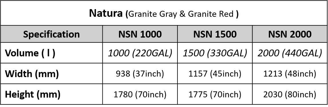 Dos Tank – Deluxe Water Tank